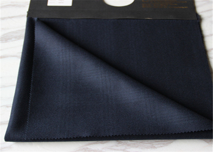 Unclear Blue Plaid Fabric 150 CM Width ,  Wool Coating Fabric With Light Tartan 770 G