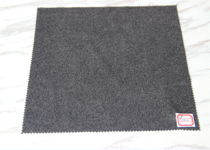Heavy Weight Grey Wool Fabric In Stock , Autumn Jackets Wool Boucle Fabric 720 Gram