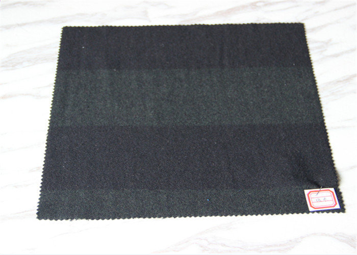 Green Strip Coating Wool Fabric Lightweight Warm Comfortable Long Coat
