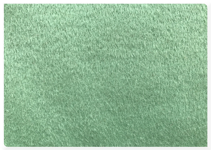 Light Green 150CM Double Faced Wool Coating Fabric For Winter Long Coat