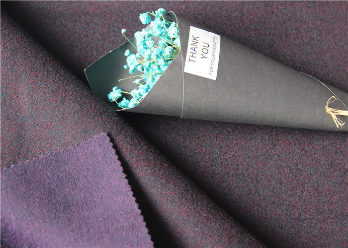 Customized Twill Double Sided Coat Wool Fabric, Different Color Mens Winter Vest Fabric