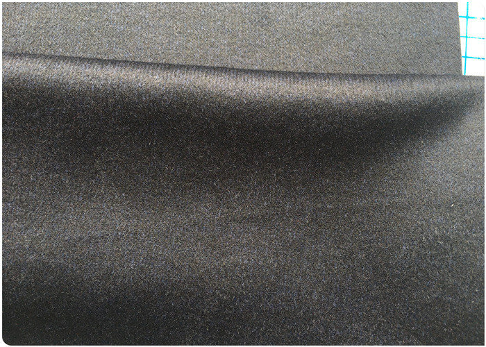 Pinstripe 360g Lightweight Wool Fabric Black With Royal Blue 30 W 45 P 25 V