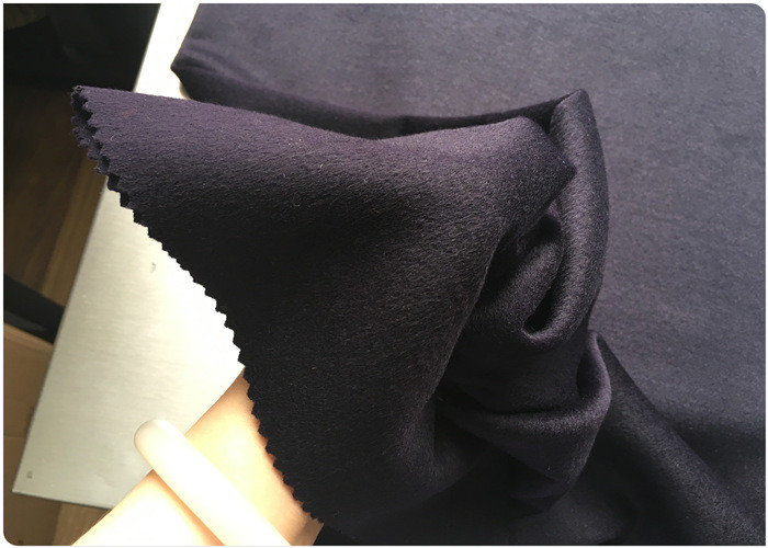 Men Suiting Lightweight Coating Wool Fabric Glossy Surface Dark Purple