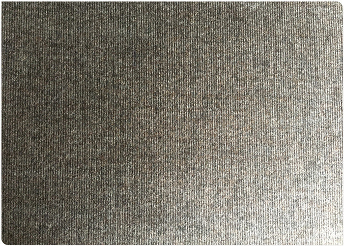 Autumn 30% Wool Serge Fabric With Brown Pinstripe , Early Winter Suit Wool Fabric