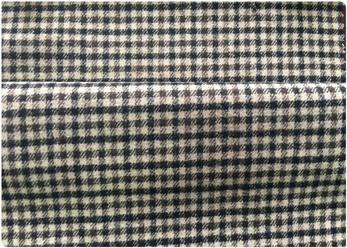 600 G / M Little Tartan Plaid Fabric With 30 Wool 70 Synthetic Vintage Suit/Coat