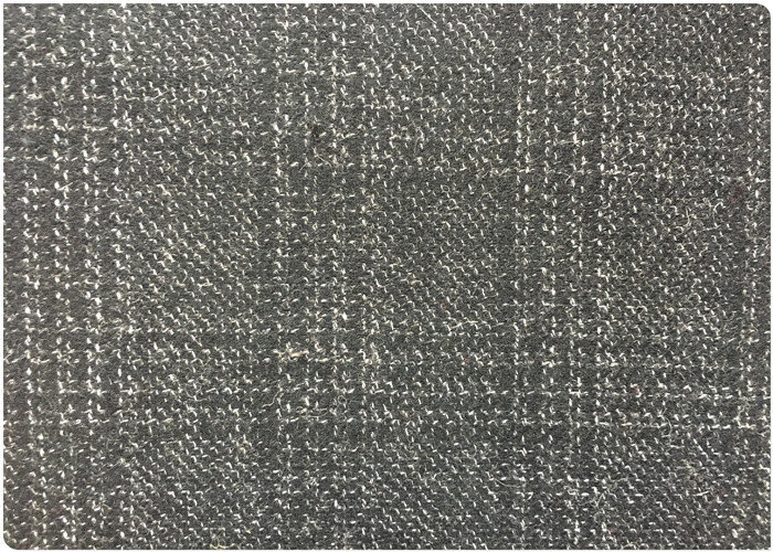 Warm Tweed Tartan Wool Fabric Anti Wrinkle Windproof For Mens Long Coat