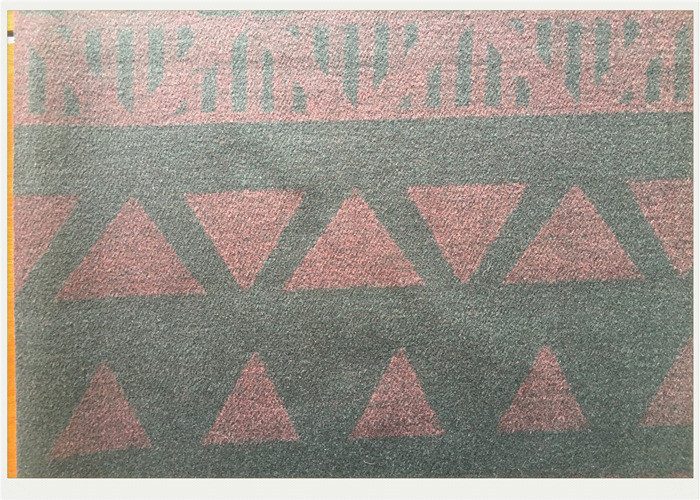 Red And Black Jacquard Wool Fabric 150CM Width With 35% Polyester / 50 W 