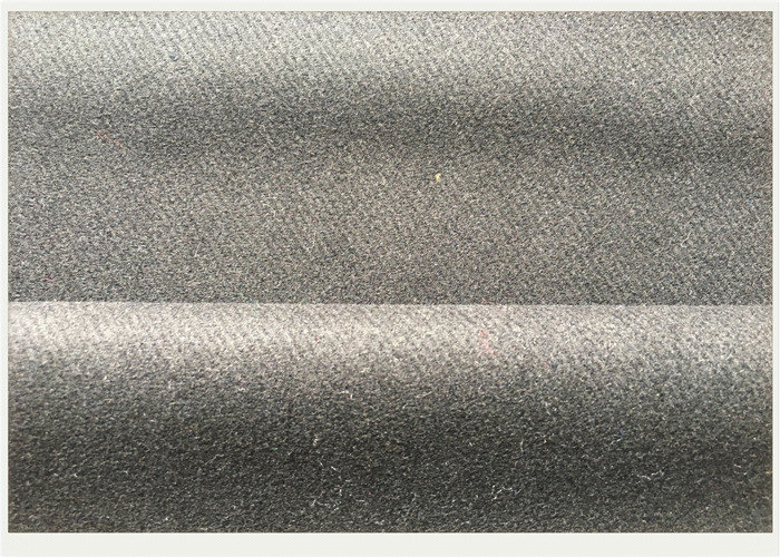 30 W 60 Polyester Twill Wool Fabric Black 600 Gram Per Meter In Stock