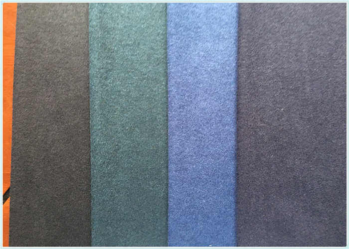 Soft 150CM Stretch Wool Fabric Anti Pilling Windproof Without Herringbone