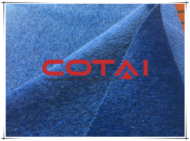 900G/M 59"  60% Wool 35% Polyester  5% Alpaca Fur Fabric Double Sided For Coat