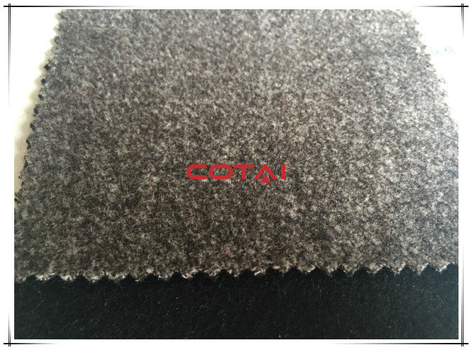 Brown / Gray / White / Black Winter Coat Heavy Wool Fabric Snowflake Fabric 680g/M