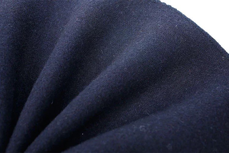 Woolen Yarn Type Melton Wool Fabric 410g Weight Pure Color For Coats Woven