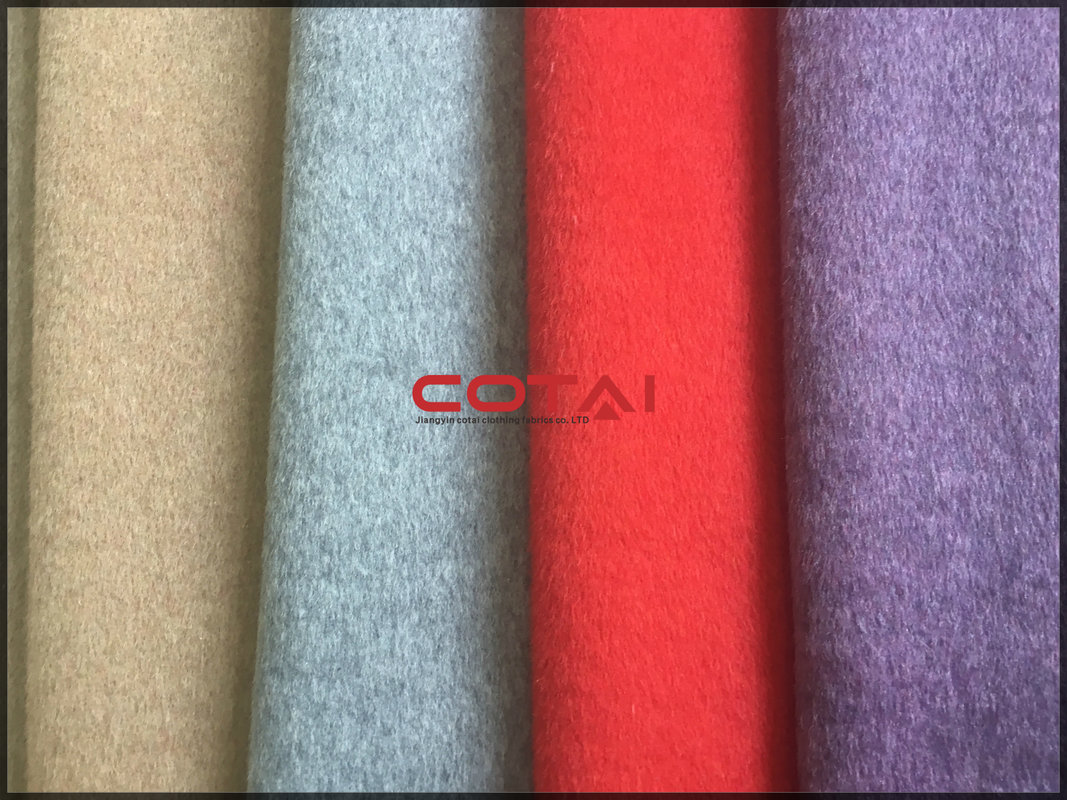 150CM Width Alpaca Wool Fabric Fit Double Sided Women'S Winter Overcoat