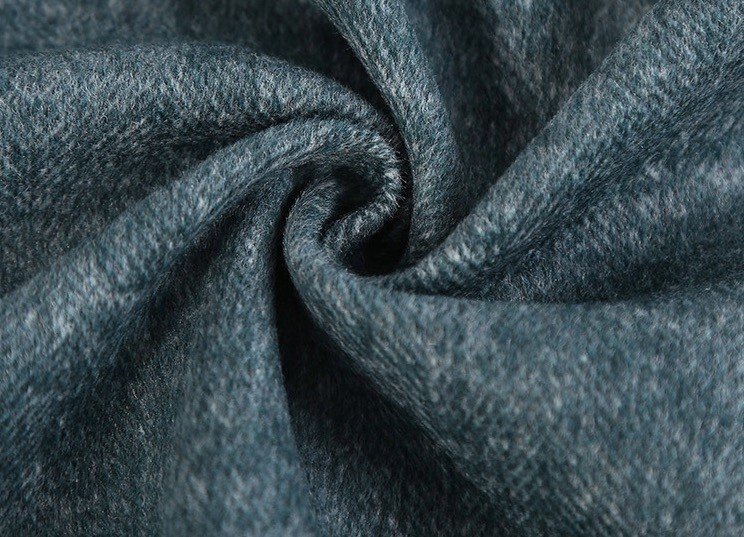 Heavyweight Herringbone Wool Fabric / Medium Weight Wool Fabric For Overcoats
