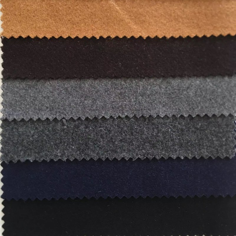 Graceful Color Wool Melton Fabric Soft Hand Feeling Fit Women / Men'S Garment