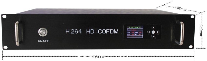 HN-120R Vehicle-mounted HD-SDI H.264/MPEG2 COFDM wireless video  Receiver