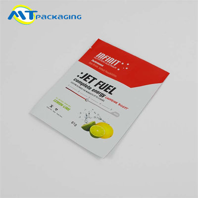 Resealable 3 Side Seal Pouch Laminated Material For Snack Food Nuts Packing