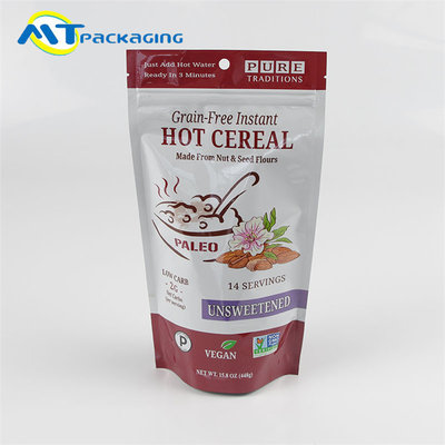Laminated Material	Stand Up Gusseted Pouch For Nut And Seed Flours Packing