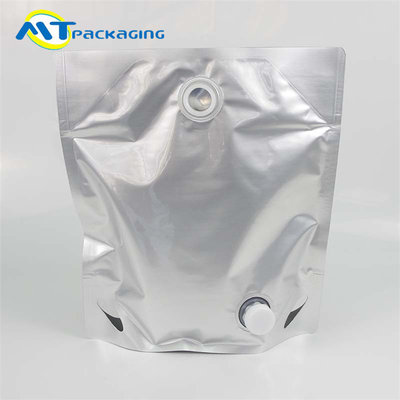 Self Supporting Silver k Foil Bag Pouches For Snack Food Nuts Packing
