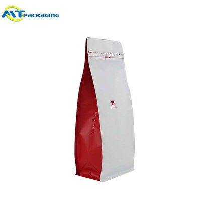 Eight-side coffee packing bag self-sealing custom printing with zipper
