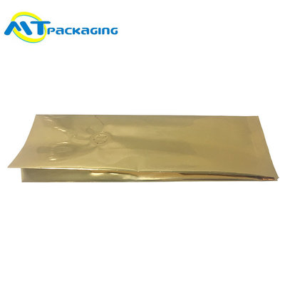 Back Seal Side Gusset Pouch Gold Plated For Coffee Chocolate 10 Colors