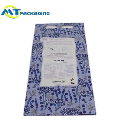 Aluminum Foil Quad Seal Pouch Large Capacity For Pet Food With Two Aircraft Holes