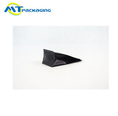 250G Matt Black Flat Bottom Pouch Exquisite Creative Design For Dried Fruit