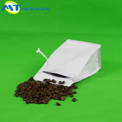 Matt White 250G Flat Bottom Pouch 110*280*80MM Size For Candy / Nuts