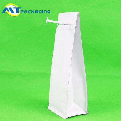 Laminated aluminum foil zip lock bag matt white pouch coffee Bag
