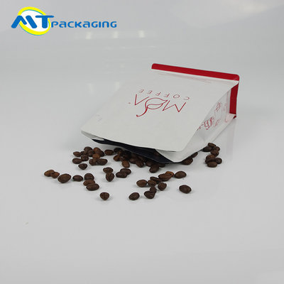 Beautiful Pattern Flat Bottom Pouch With Degassing Valve For Coffee Packaging