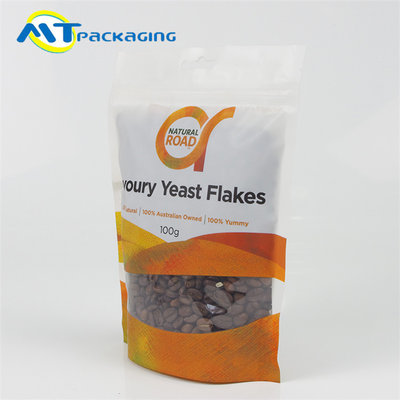 100G Stand Up Gusseted Pouch Easy To Display For Savoury Yeast Flakes