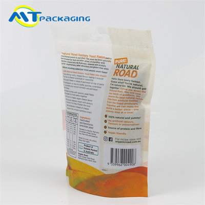 100G Stand Up Gusseted Pouch Easy To Display For Savoury Yeast Flakes