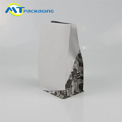 Quad Seal Pouch For Coffee , Custom Printed Stand Up Pouches With Valve