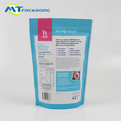 Stand Up Design Nut Packaging Bags ISO Certification For Shelf Display