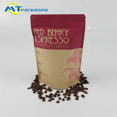 Leak Proof Custom Printed Snack Bags , Recycled Stand Up Zip Lock Bags