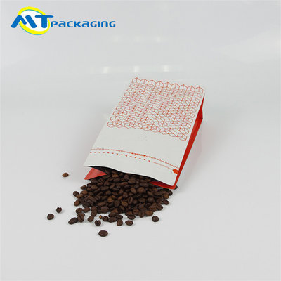 Large Capacity Flat Bottom Pouch Eco Friendly With One Way Exhaust Valve
