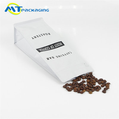 Customized Printed Flat Bottom Pouch Easy To Display For Roast Coffee