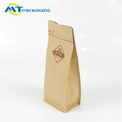 Fresh Keeping Flat Bottom Pouch Convenient Storage With Valve And Zipper