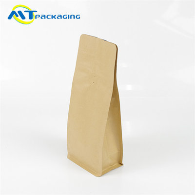 Fresh Keeping Flat Bottom Pouch Convenient Storage With Valve And Zipper
