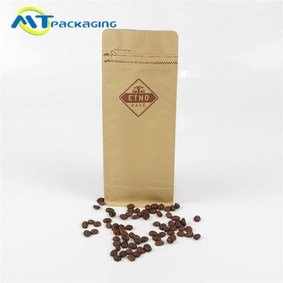 Fresh Keeping Flat Bottom Pouch Convenient Storage With Valve And Zipper