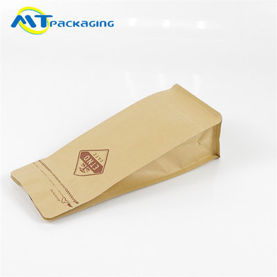 Fresh Keeping Flat Bottom Pouch Convenient Storage With Valve And Zipper
