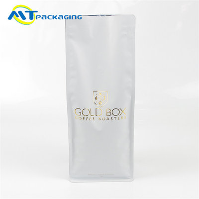 Customized Printed Flat Bottom Pouch Oxygen Proof With Valve And Zipper