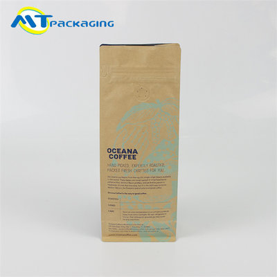 Reusable Paper Pouch Packaging , Resealable Food Pouches For Coffee Bean