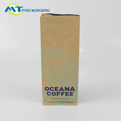 Reusable Paper Pouch Packaging , Resealable Food Pouches For Coffee Bean