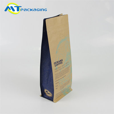 Reusable Paper Pouch Packaging , Resealable Food Pouches For Coffee Bean