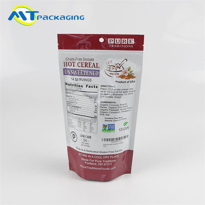 Laminated Material	Stand Up Gusseted Pouch For Nut And Seed Flours Packing