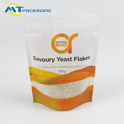 Easy To Display Nut Packaging Bags Customized Size For Savoury Yeast Flakes