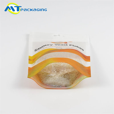 Easy To Display Nut Packaging Bags Customized Size For Savoury Yeast Flakes