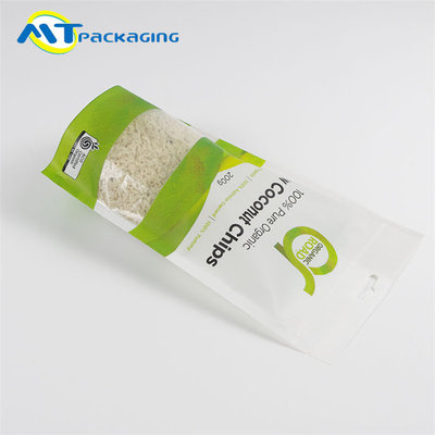 Coconut Chips Stand Up Gusseted Pouch Moisture Proof Color Optional