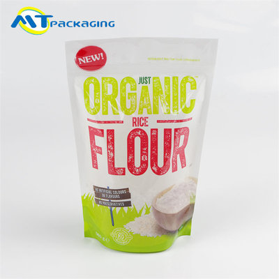 Moisture Proof Snack Packaging Bags Customized Thickness For Rice Flour